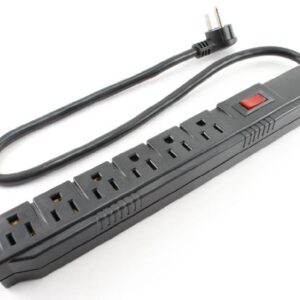 CablesOnline, 6 Outlet Surge Strip, Horizontal, 90 Joules, 24in (2 ft.) Cable, (SP-002)