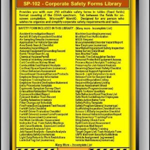 COTL - CORPORATE OSHA SAFETY TRAINING LIBRARY - 29 CFR 1910 & 1926 - UPC - 639737375558