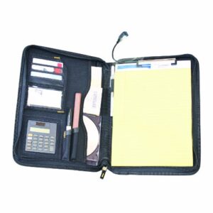 dewalt dg5142 pro contractor's business portfolio with flex-light, built-in calculator, full zipper enclosure