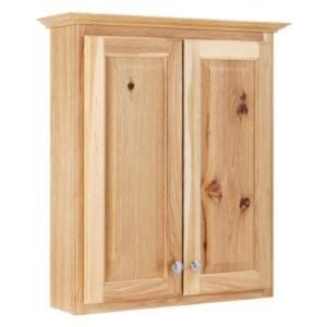 american classics by rsi tthy-nhk hampton 25-1/2-inch natural hickory bath storage cabinet