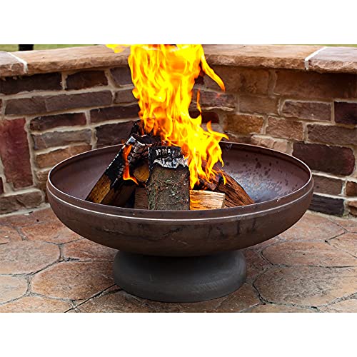 24" Patriot Fire Pit (Made in USA) - Natural Steel Finish