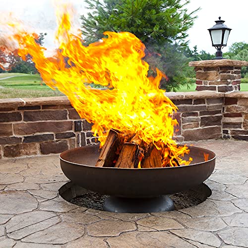 24" Patriot Fire Pit (Made in USA) - Natural Steel Finish