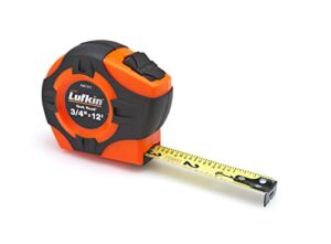 crescent lufkin 3/4" x 12' quikread® power return yellow clad tape measure - pqr1312n