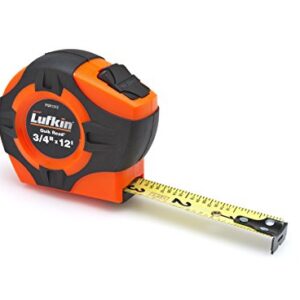 Crescent Lufkin 3/4" x 12' Quikread® Power Return Yellow Clad Tape Measure - PQR1312N