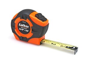 crescent lufkin 3/4" x 16' quikread power return yellow clad tape measure - pqr1316n