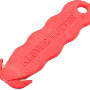 San Jamar KK401YL Klever Kutter Safety Box Cutter Knife, Yellow