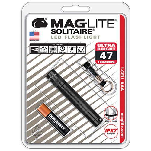 Maglite Solitaire LED 1-Cell AAA Flashlight Black - SJ3A016