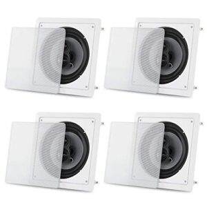 acoustic audio cs-i83s-2pr 300 watt 8" 3-way home theater in-wall/ceiling speakers (2-pair)