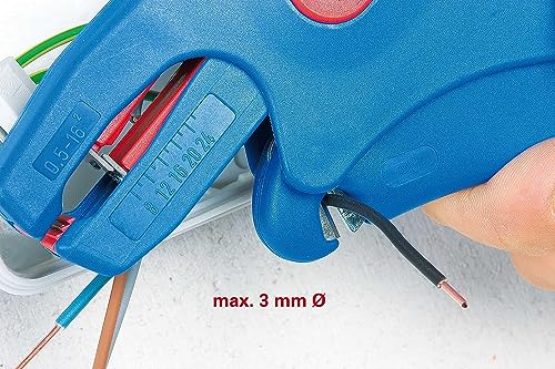 WEICON No. 7 Magic/Automatic Wire Stripper/for Cables from 20-5 AWG (0.5 mm squared - 16.0 mm squared)/ Side Cutter