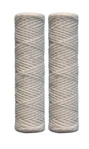 watts premier 500181 5-micron string wound sediment replacement filter, 2-pack