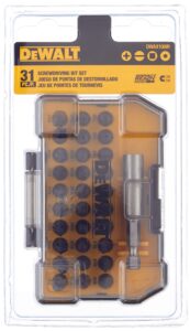 dewalt dwax100ir impact ready screwdriving tough case set, extra small, 31-piece