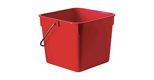 DayDots 6 Qt. Red Pail With Handle