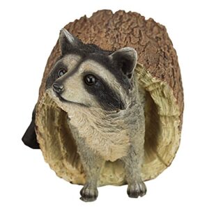 Design Toscano Bandit the Raccoon Indoor/Outdoor Garden Animal Statue, 7 Inches Wide, 10 Inches Deep, 7 Inches High, Handcast Polyresin, Full Color Finish