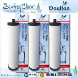 3 pack - franke triflow compatible filter cartridges by doulton m15 ultracarb (no import duty or taxes to pay on this product)