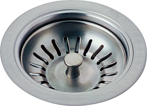 Delta Faucet 72010-AR Flange and Strainer Kitchen Sink, Arctic Stainless