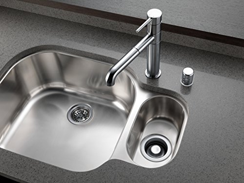 Delta Faucet 72010-AR Flange and Strainer Kitchen Sink, Arctic Stainless