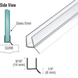 SHOWERDOORDIRECT Frameless Shower Door Seal for 3/8-Inch Glass, 98-Inch