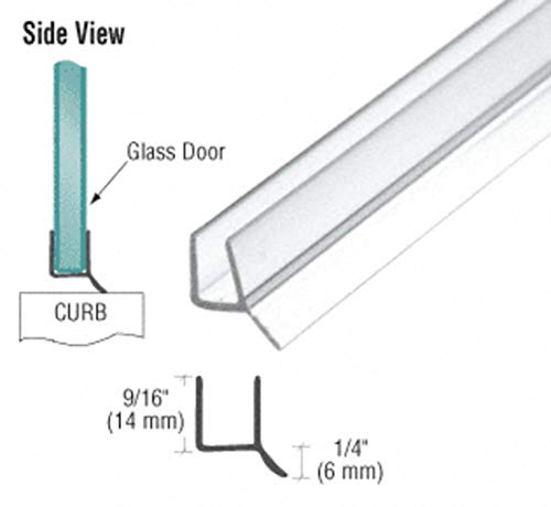 SHOWERDOORDIRECT Frameless Shower Door Seal for 3/8-Inch Glass, 98-Inch