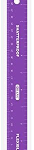 BAZIC 12-Inch (30cm) Shatterproof Flexible Ruler, Case of 24