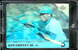 1992 upper deck hologram baseball card #22 ken griffey jr.