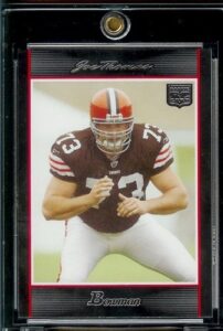 2007 bowman football rookie card #217 joe thomas