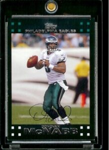 2007 topps football card #34 donovan mcnabb