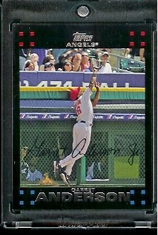 2007 Topps # Garrett Anderson Los Angeles Angels #580 Baseball Card