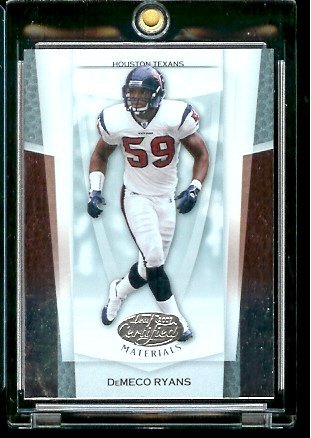 2007 Leaf Certified Materials Football Card #117 DeMeco Ryans