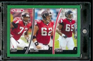 2007 topps total #271 kynan forney/wayne gandy/todd mcclure - atlanta falcons - football card