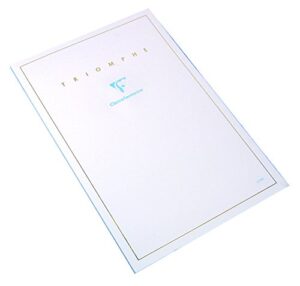 clairefontaine"triomphe" stationery tablet, lined, a5 (5.75" x 8.25")