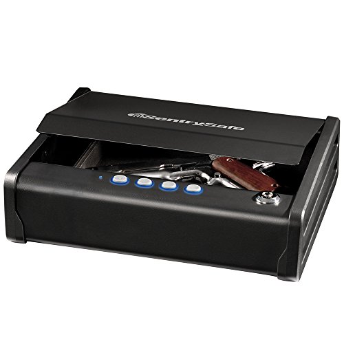 SentrySafe Gun Safe with Digital Keypad Lock, Gun Safe with 1 Handgun Capacity, Firearm Storage with Bolt Down Kit, QAP1E