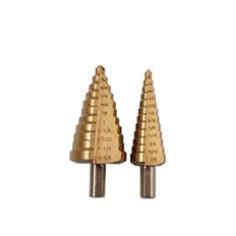 warrior 2 piece titanium nitride coated high speed steel step drill bits