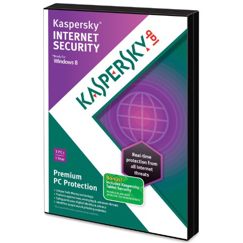 Kaspersky Internet Security 2013 3U with Tablet Security PC Software