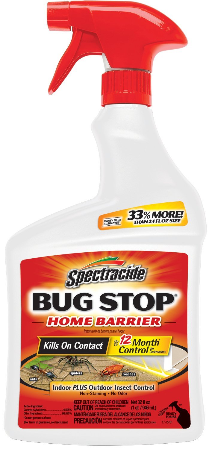 Spectracide Bug Stop Home Barrier Ready-to-Use Spray, 32 Fluid Ounce