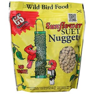 c & s cs06110 sunflower suet nuggets, 27-ounce