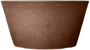 arcadia garden products psw td25c sleek bulb pan, 10 by 5-inch, chocolate