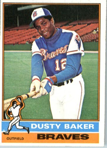 1976 Topps Baseball Card #28 Dusty Baker