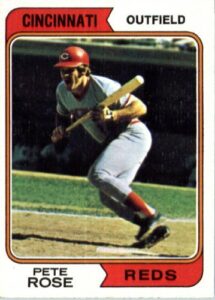 1974 topps baseball card #300 pete rose