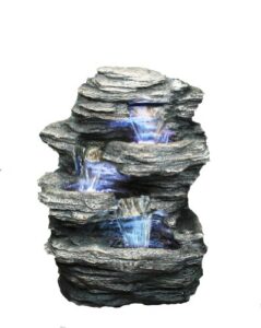 hi-line gift ltd rock 4-level fountain