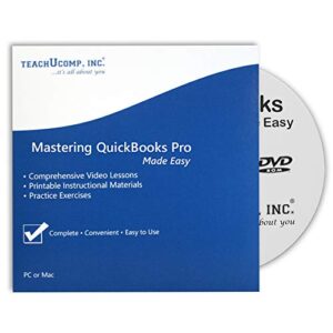 teachucomp video training tutorial for quickbooks desktop pro 2013 dvd-rom course and pdf manual