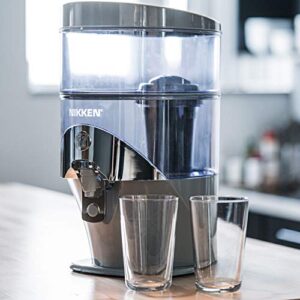 Gravity Water Filter Purifier System 1384 - Advanced Water Technology - Produces Alkaline Water - Removes Impurities and Contaminants - for Countertop