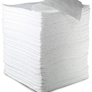 3M Petroleum Sorbent Pad HP-156, High Capacity,White, 17" X 19"