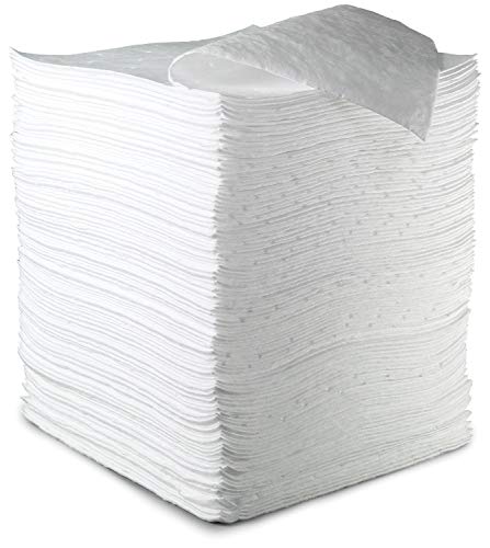 3M Petroleum Sorbent Pad HP-156, High Capacity,White, 17" X 19"