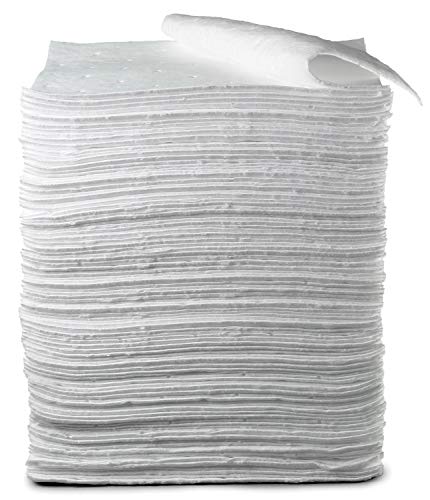 3M Petroleum Sorbent Pad HP-156, High Capacity,White, 17" X 19"