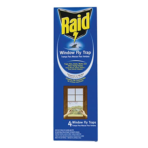 Raid Window Fly Traps, 4 Traps