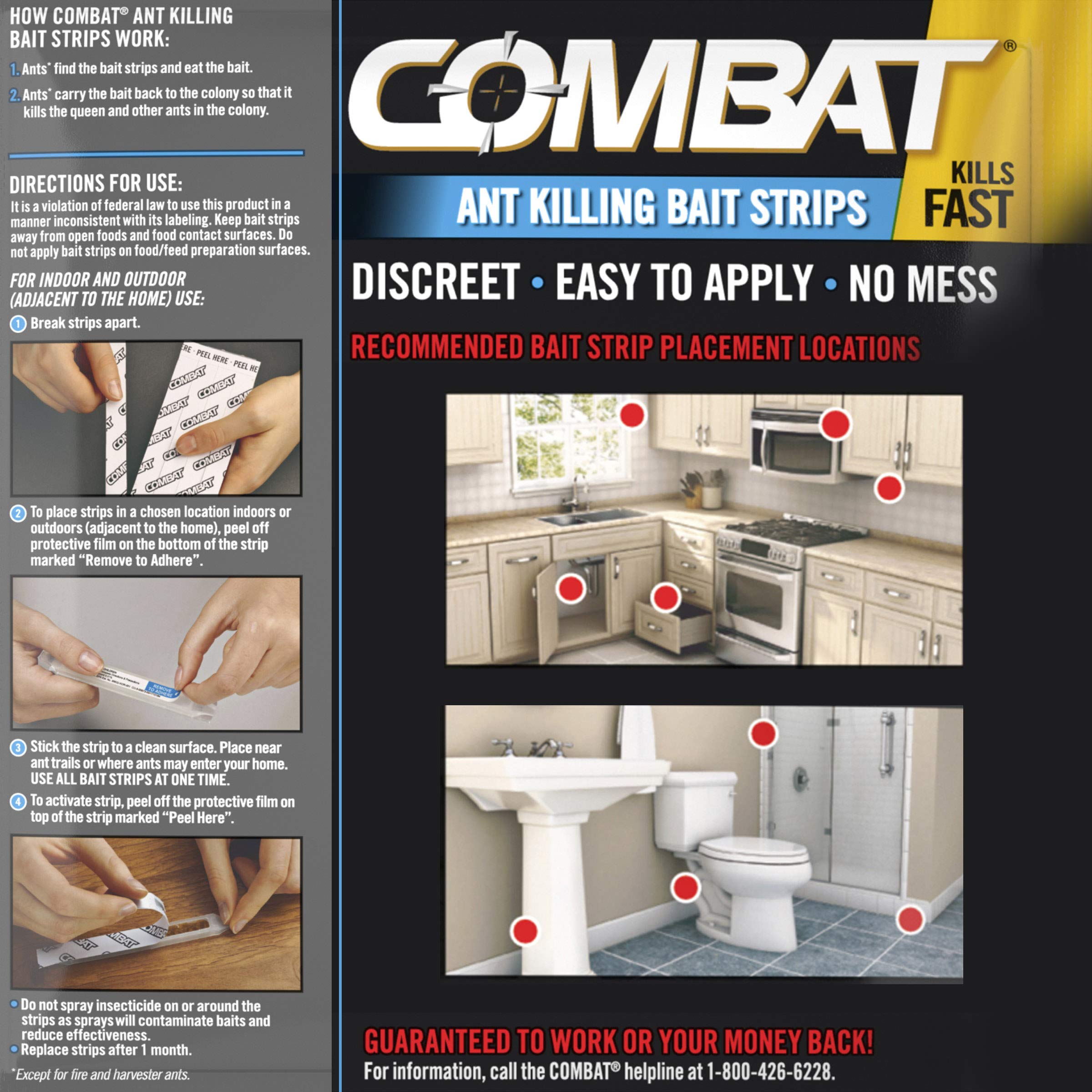 Combat Source Kill Ant Killing Bait Strips