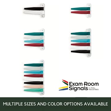 Exam Room Signals - Kull Industries - Medical Door Flags for Hospitals, Doctors Offices, Clinics (Designer Colors, 6 Flag System, 7")