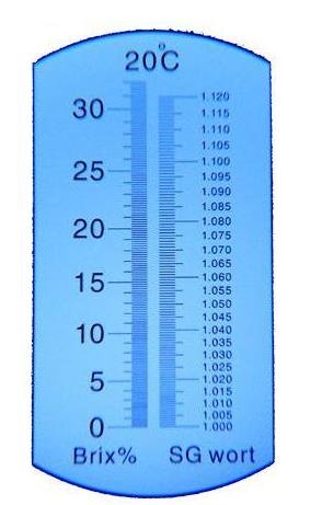 Ade Advanced Optics BCBI9177 Beer Wort and Wine Refractometer, Dual Scale - Specific Gravity 1.000-1.120 and Brix 0-32%, Replaces Homebrew Hydrometer (Aluminum)