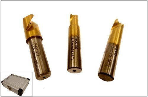 Spot Weld Drill Bit Set Spot Welder Bit Cutter Welding Spot Removal HSCO Bits (1/4”, 5/16”, 3/8” Titanium Bits)