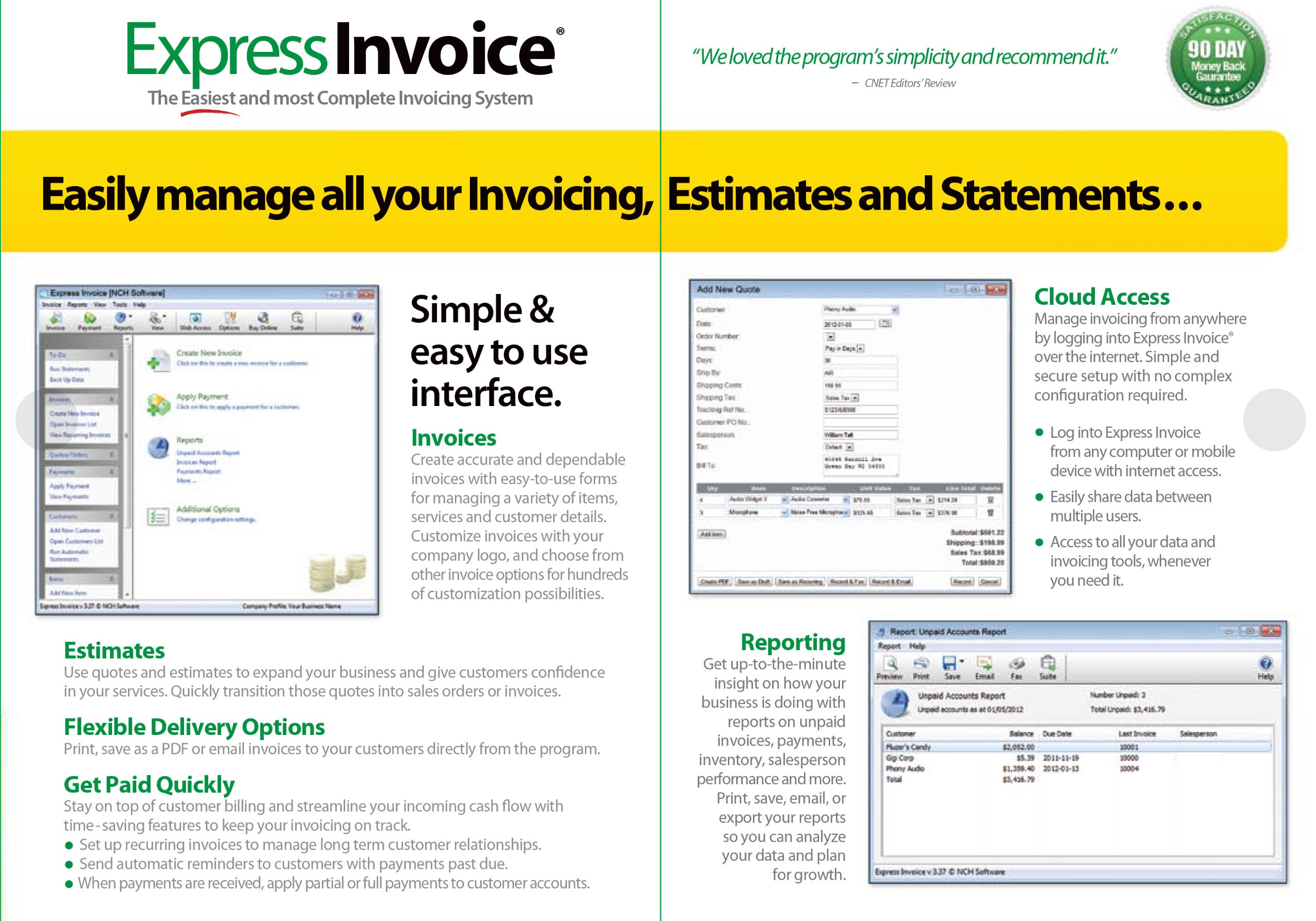 Express Invoice Professional Invoicing Software (PC/Mac)